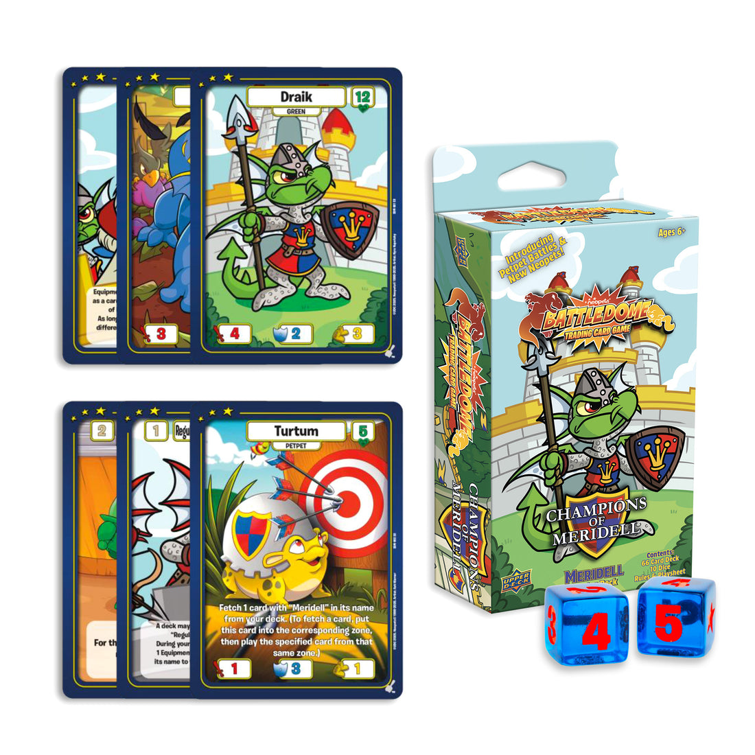 Neopets Battledome Trading Card Game – Champions of Meridell Starter D ...